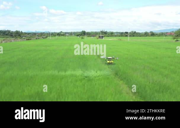 Agriculture Drone Technology AI robot for farmer to remote and spray ...