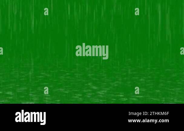 Rain animeted green screen, Abstract technology, science, engineering ...