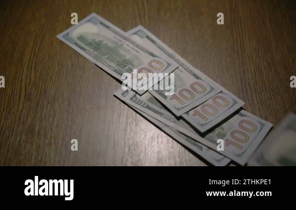 falling money close-up. .The reverse side of the banknote.4k Stock ...