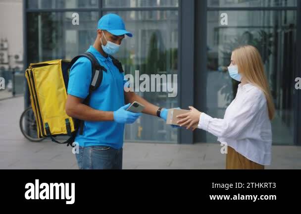 Postman delivers package Stock Videos & Footage - HD and 4K Video Clips ...