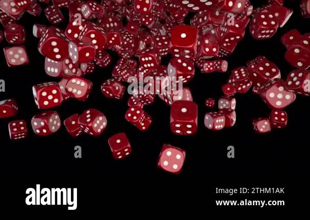 Red Dice Transition, A transition featuring red 3d Dice filling the ...
