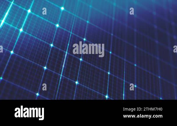 Abstract Technology Grid Background/ 4k animation of an abstract ...