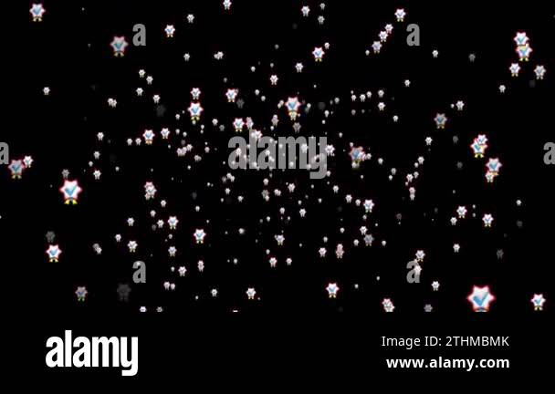Animated particle of Award quality guarantee and Premium quality ...