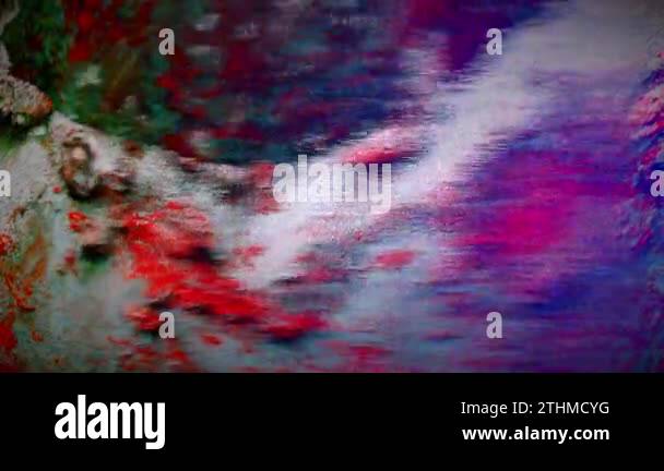 Psychedelic Background Bizzare Combination. Moving fantasy pattern ...