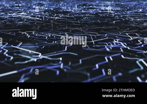 Abstract Digital Data Hitech Background/ 4k animation of an abstract ...