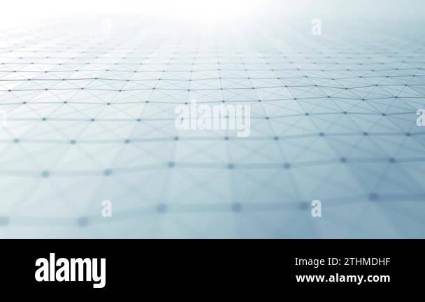 White Ground Plexus Digital Fx Background/ 4k animation of an abstract ...