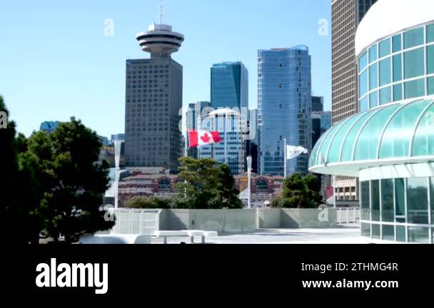 Canada Place and commercial buildings in downtown Vancouver port and ...