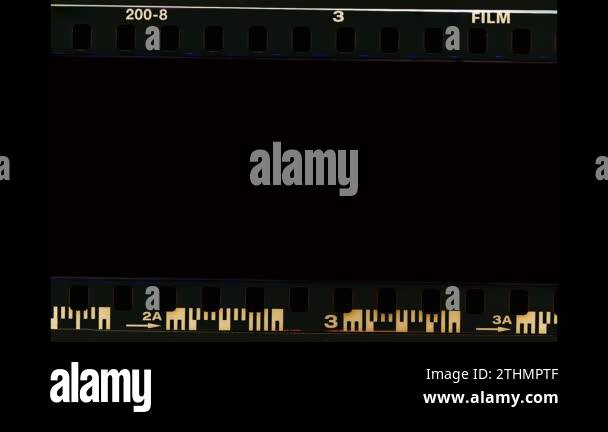 Blank old film strip frame background. Retro films border with numbers ...