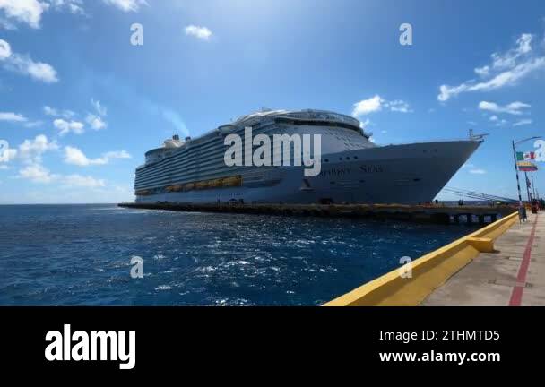 Costa Maya, Mexico- April 24, 2022: Symphony of the seas is the biggest ...