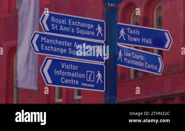 Direction signs in centre Stock Videos & Footage - HD and 4K Video ...