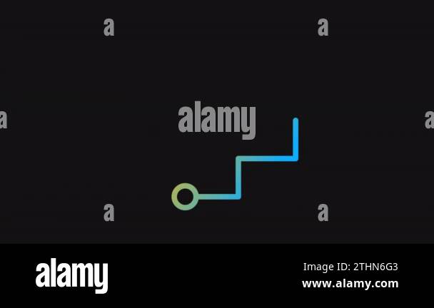 Animated guidance dark gradient icon. High performance team. Achieve ...