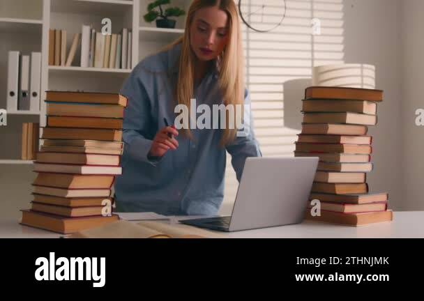 Lesson female studying test books Stock Videos & Footage - HD and 4K ...