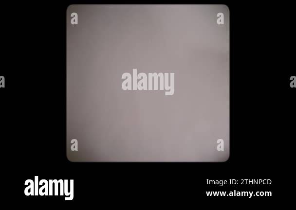 Retro Film Effect. Screen of a Vintage TV with scratches and damage ...