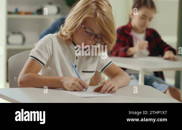 Boy taking test Stock Videos & Footage - HD and 4K Video Clips - Alamy