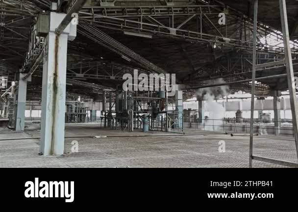Panoramic view of the machinery setup inside the soap manufacturing ...