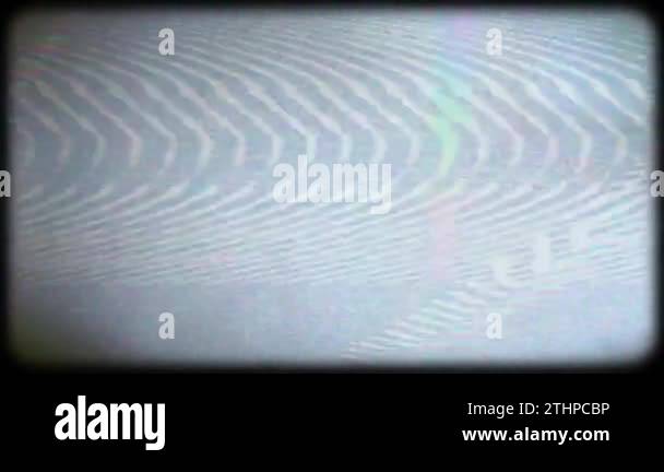 Digital pixel noise vhs effect. Effect of an kinescope retro TV with ...