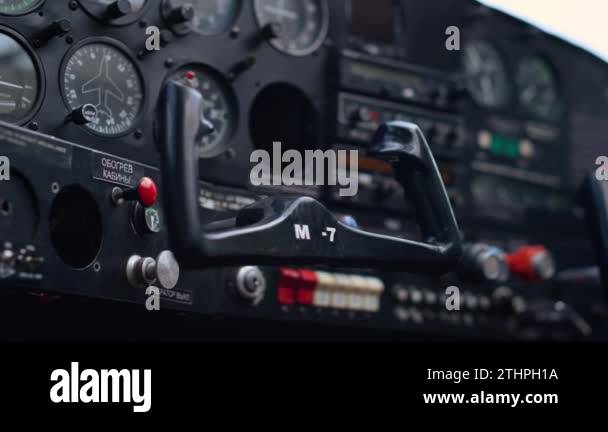 Cockpit detail cockpit small aircraft Stock Videos & Footage - HD and ...