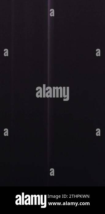 Vertical video. Glitch noise. Flicker light. Digital distortion. Purple ...