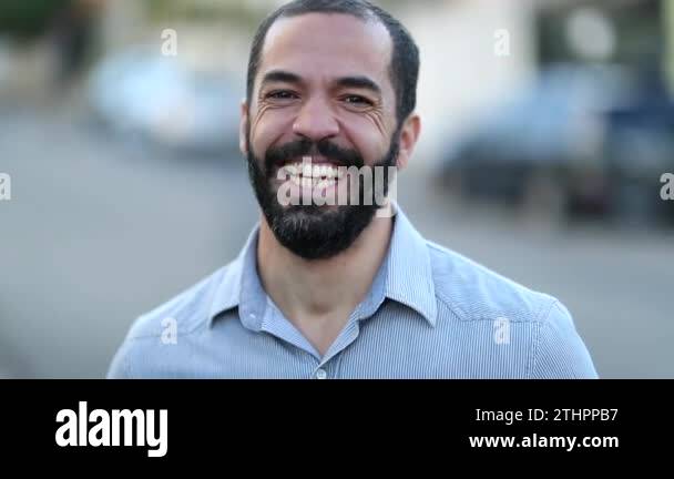 Casual man smiling laughing outside Stock Videos & Footage - HD and 4K ...