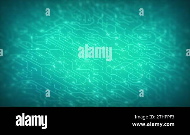 Hitech Computer Chipset Background Loop/ 4k animation of an abstract ...