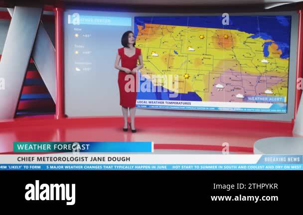 Female weather presenter map Stock Videos & Footage - HD and 4K Video ...