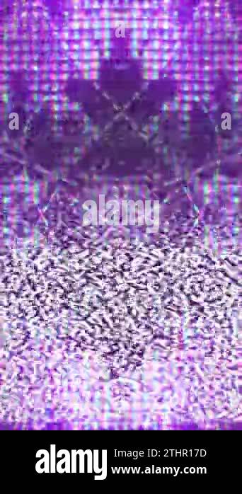 Vertical video. Futuristic glitch. Static noise. Signal distortion ...