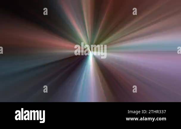 Abstract loop Magic Hypnotic multicolored flicker glowing radial flying ...