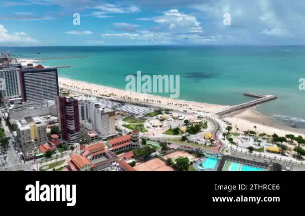 Beach Scene At Fortaleza In Ceara Brazil. Downtown City. Urban ...
