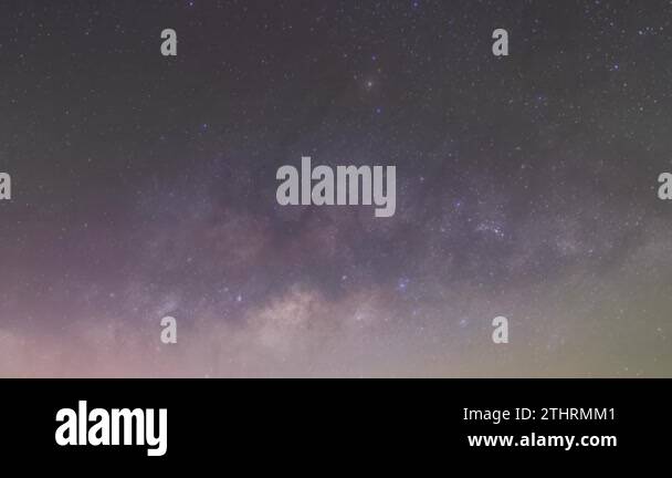 Amazing nature Time lapse Milky way galaxy stars, Night to day Timelapse seen in Phang Nga ...