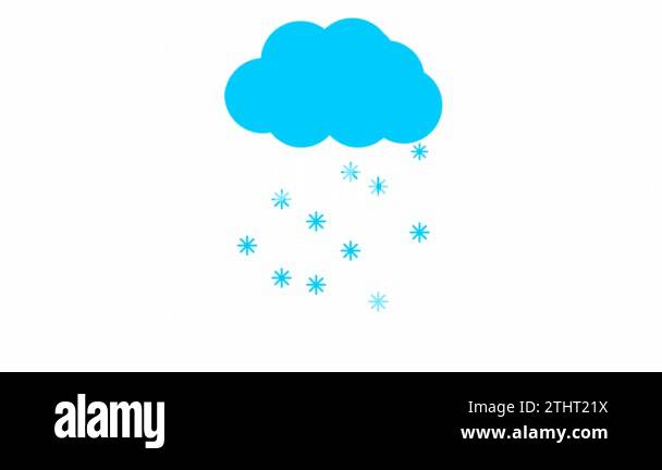 Snow cloud illustration vector Stock Videos & Footage - HD and 4K Video ...