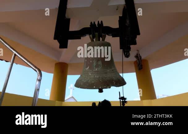 Church Bell, Shot Taken From Below. Bell Moves From Side To Side Stock ...