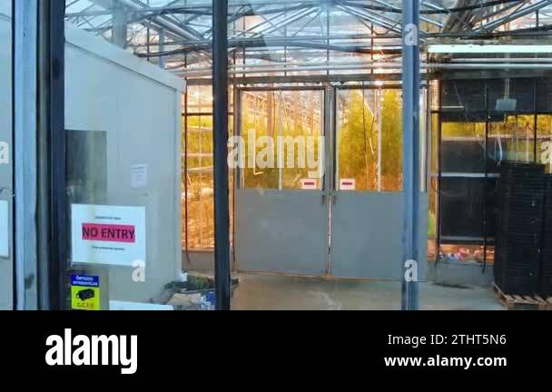 South Iceland-2nd march, 2023: Tomato greenhouse building from outside ...