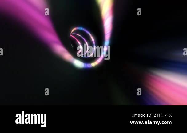 Abstract colorful hypnotic circle technology background glowing spiral ...