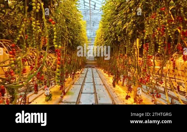 South Iceland-2nd march, 2023: tomato plants and paths in Fridheimar ...