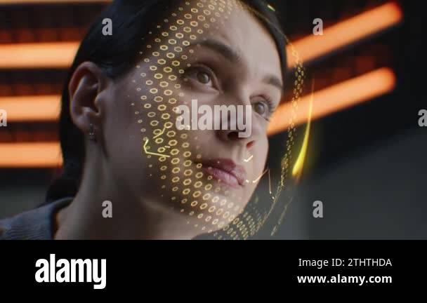 Face scanning biometric identification Stock Videos & Footage - HD and ...