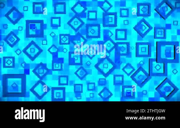 Broadcast Floating Rotating Hi-Tech Squares, Blue, Technology, 3D, Loopable, 4K Stock Video ...