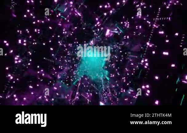 A beautiful looping background of a mysterious city . A cool VJ clip ...