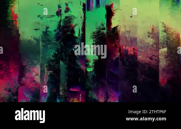 Glitch Background Overlay Distorted Noise Interference Imitation Corrupted Data Computer 