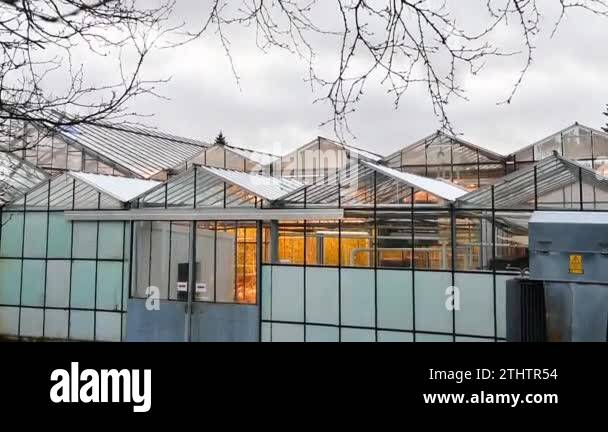 South Iceland-2nd march, 2023: Tomato greenhouse building from outside ...