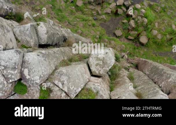 Coastal hexagonal basalt rock formations Stock Videos & Footage - HD ...