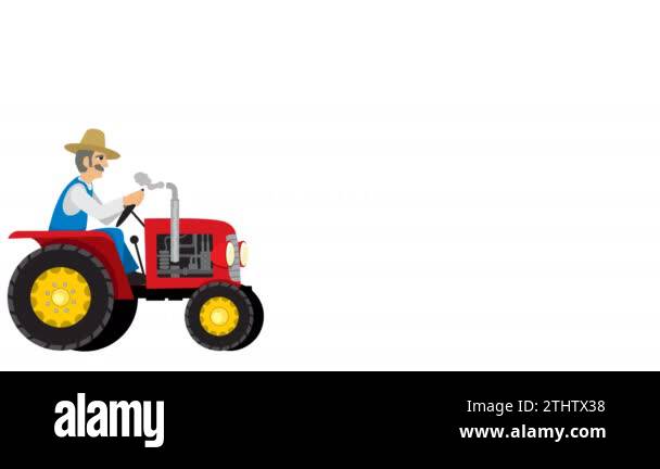 Tractor Cycle Isolated Stock Video Footage - Alamy