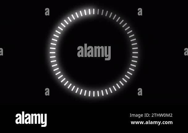 Loading Circle Video with Glow. Loading Animation on Transparent ...