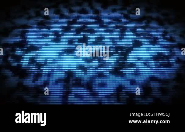 Digital Technology Led Lights Background/ 4k animation of an abstract ...