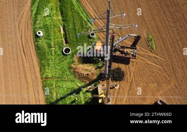Construction high voltage power line Stock Videos & Footage - HD and 4K Video Clips - Alamy