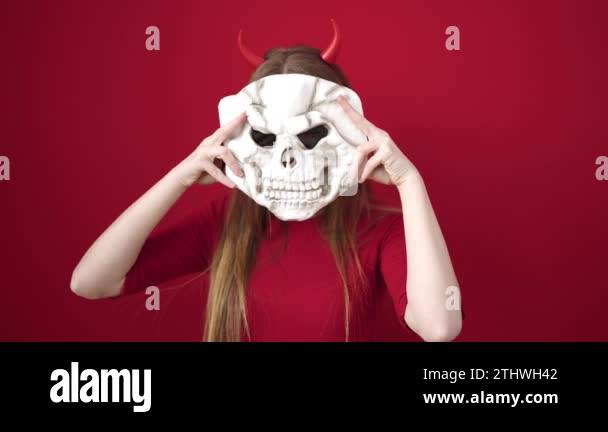 Red devil mask Stock Videos & Footage - HD and 4K Video Clips - Alamy