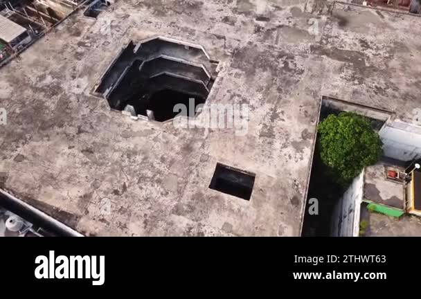 Drone shots of the abandoned New World Shopping Mall known as Fish Mall ...