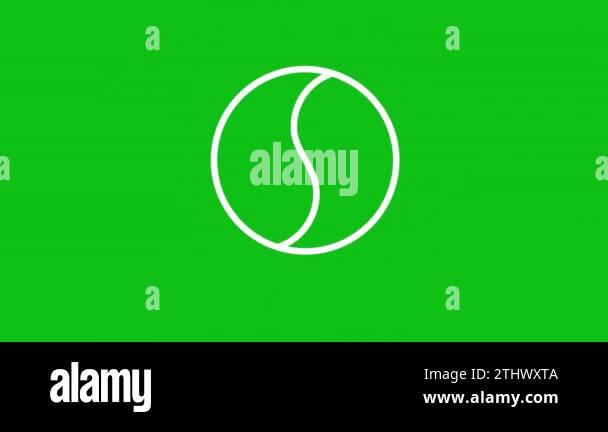 Animated sport balls loader. Simple white line loading icon. Loop HD ...