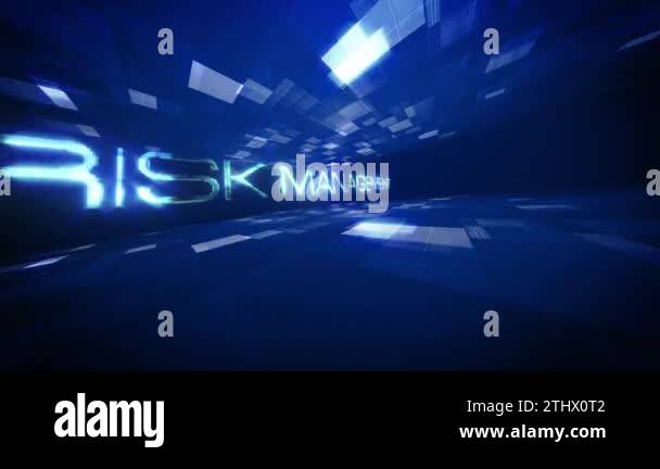 Risk Management Science technology futuristic cinematic title ...