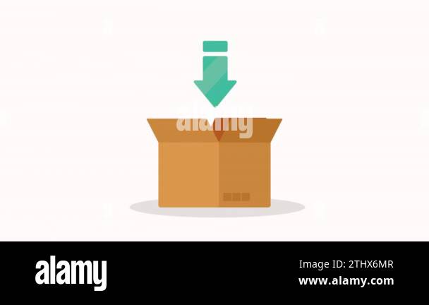 Box with down arrow Stock Videos & Footage - HD and 4K Video Clips - Alamy