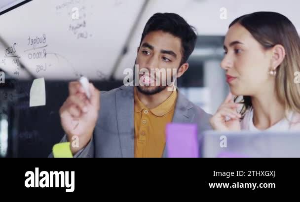 Planning, talking goals and business people with a plan, brainstorming ...
